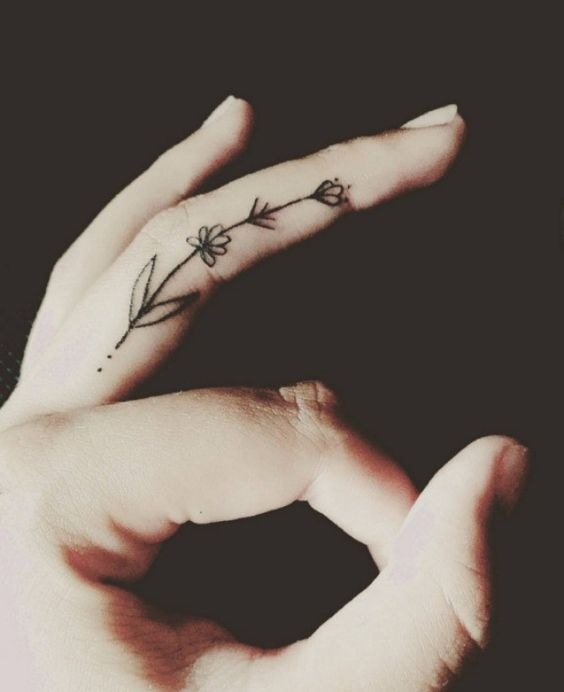 15 Tiny Finger Tattoos Beyond Delicate & Pretty | ewmoda